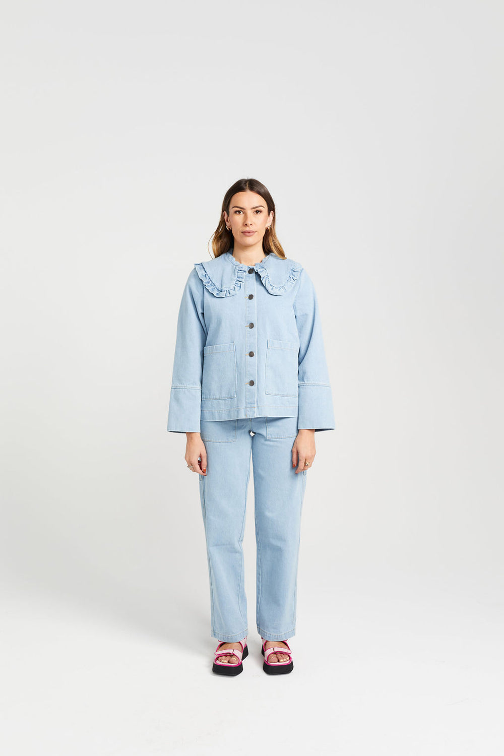 Embark Denim Shacket - Stone Wash Denim