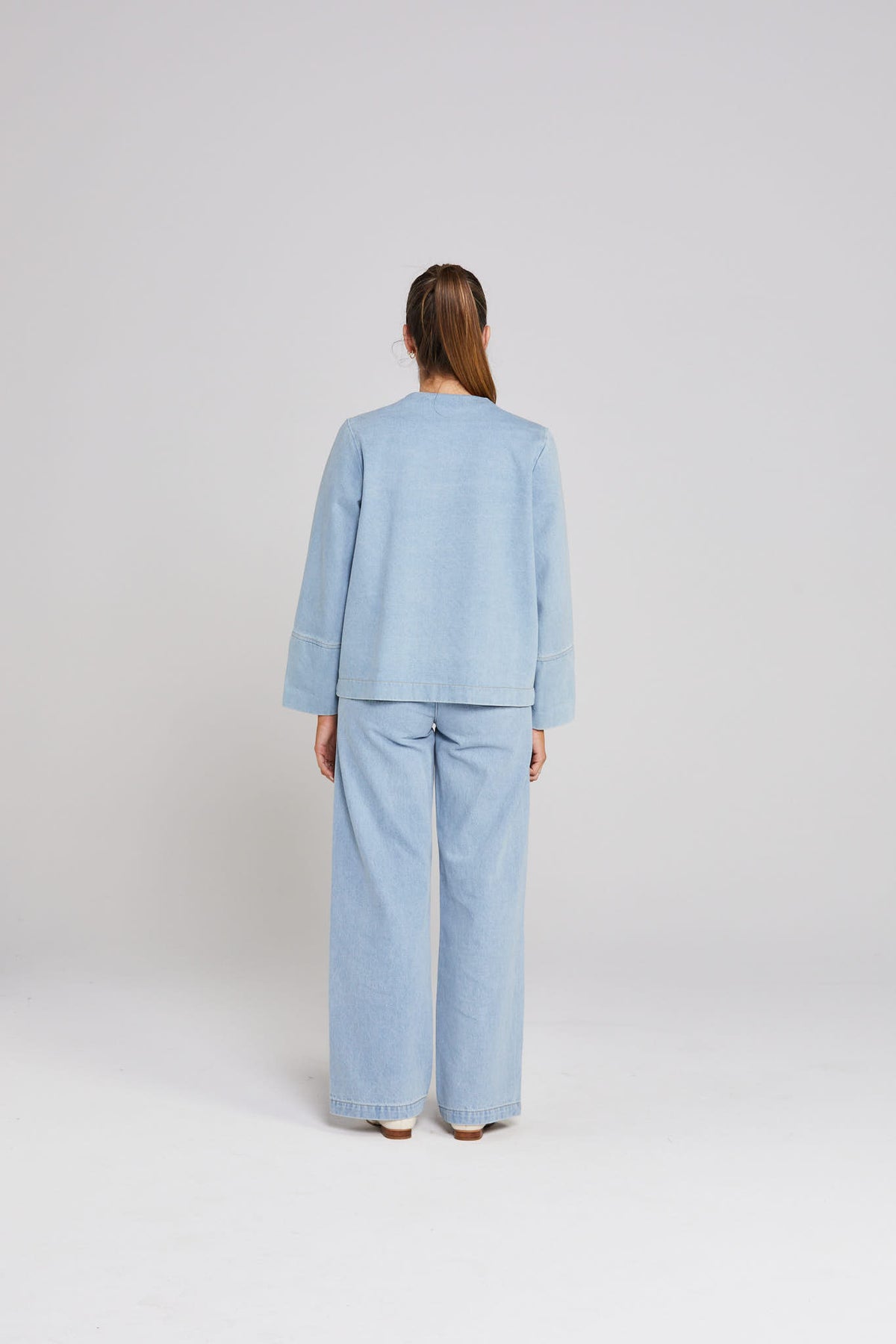 Embark Denim Shacket - Stone Wash Denim