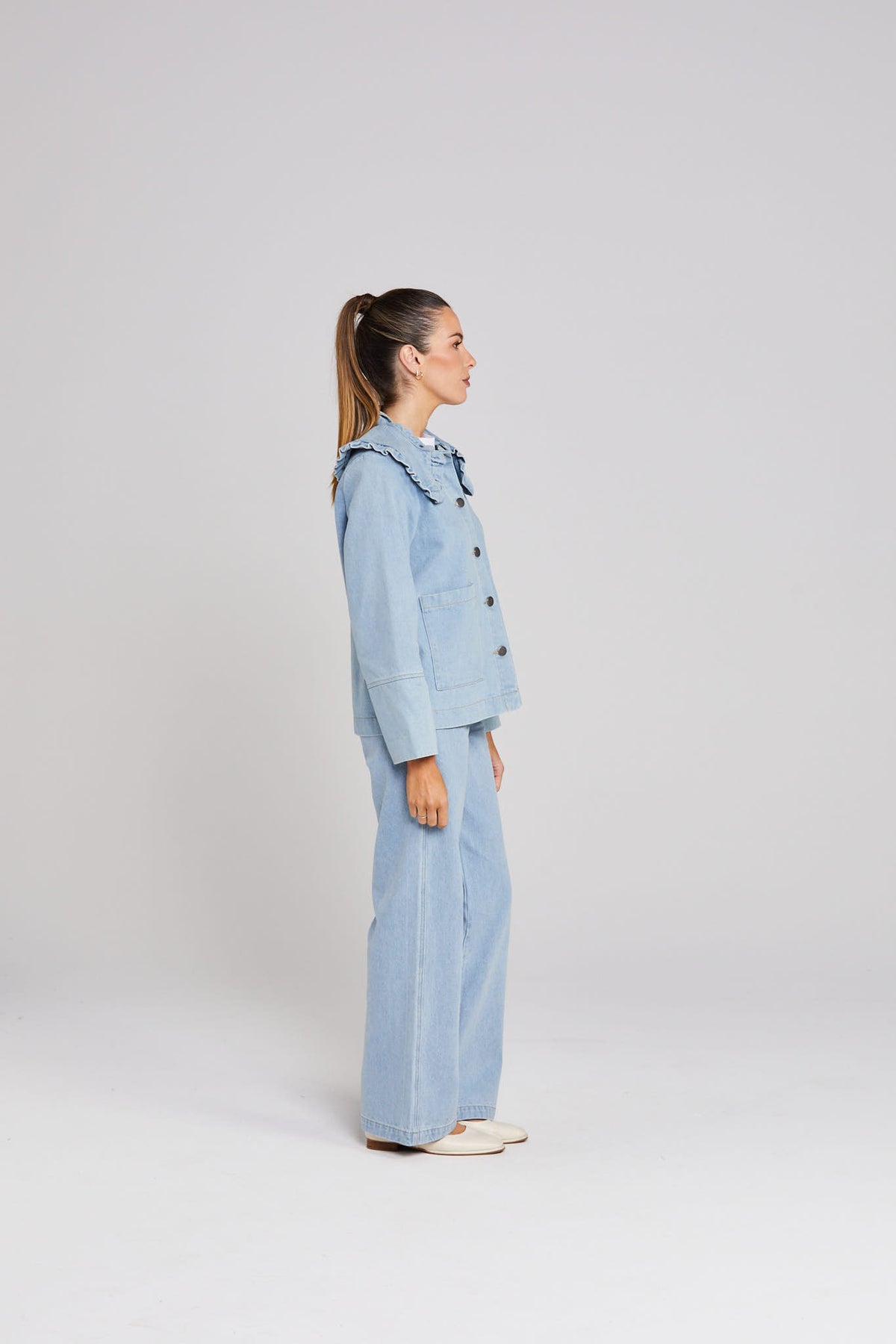 Embark Denim Shacket - Stone Wash Denim