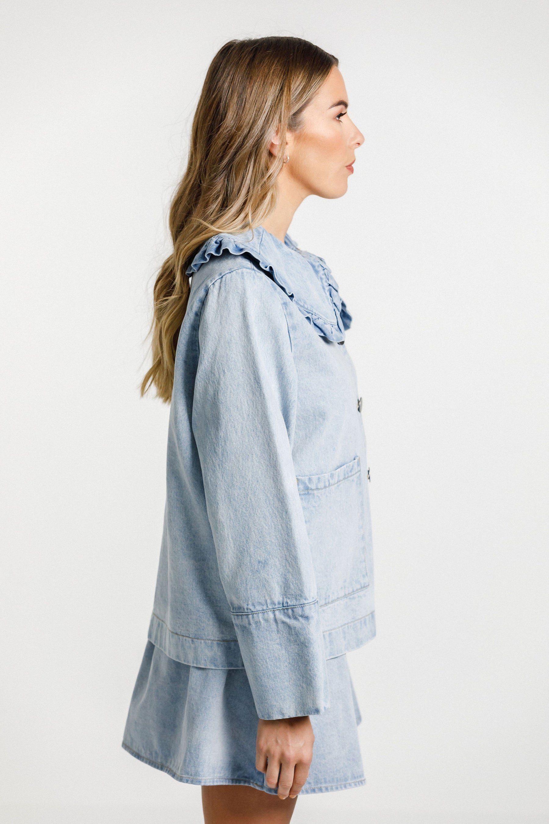 Embark Denim Shacket - Stone Wash Denim