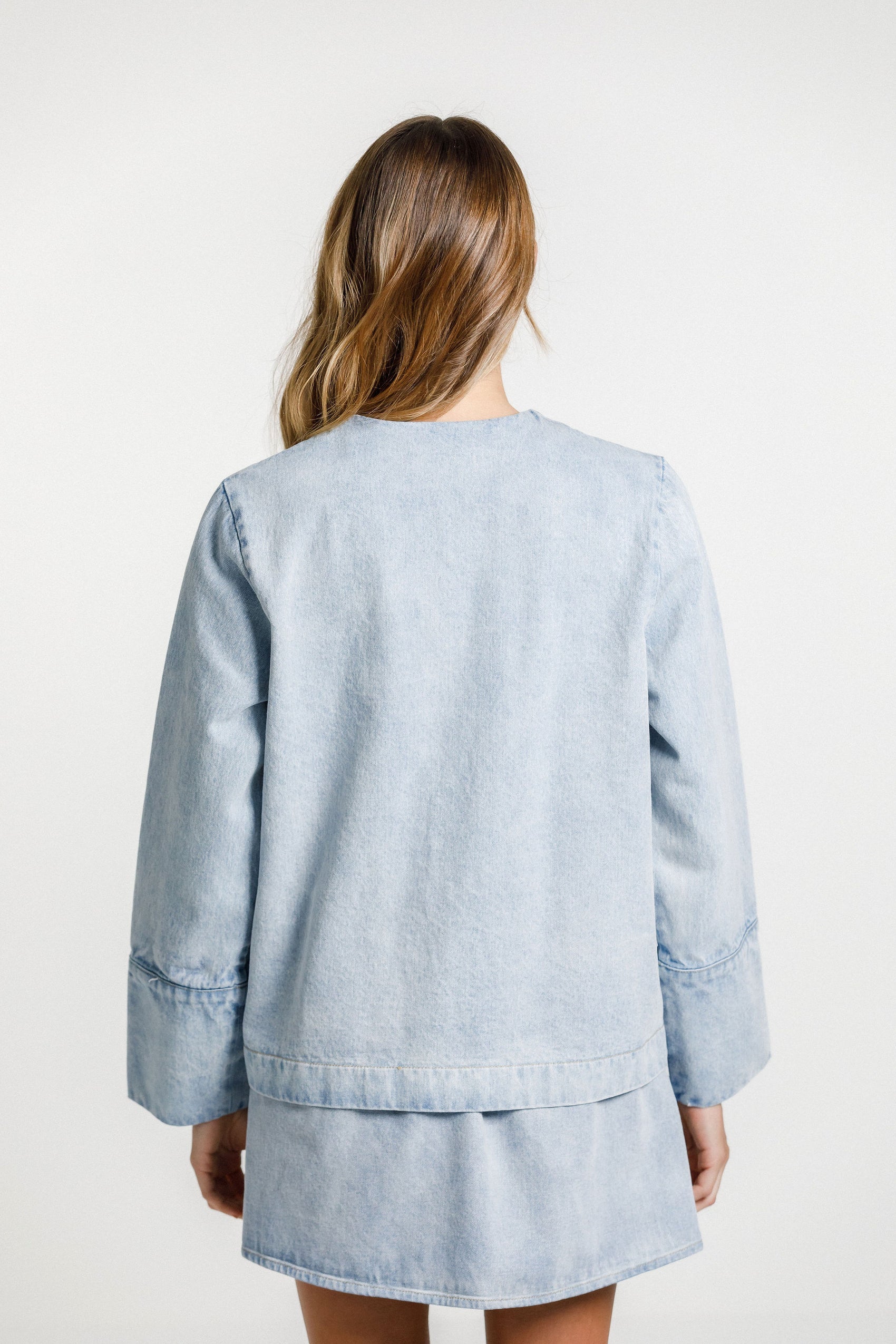 Embark Denim Shacket - Stone Wash Denim